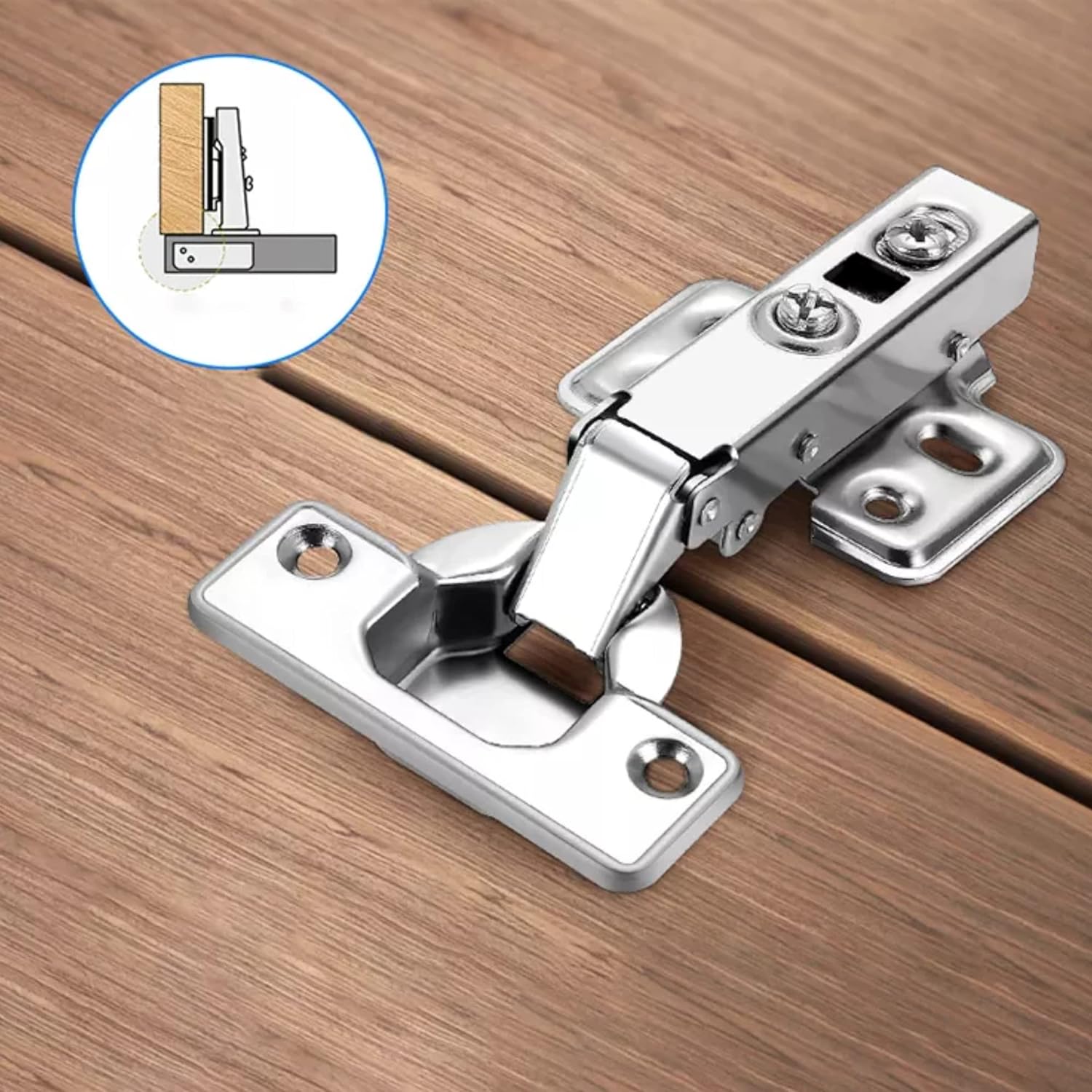 Bisagra Bidimensional 35 mm Ducasse Cobertura Recta 4 Perforaciones ...