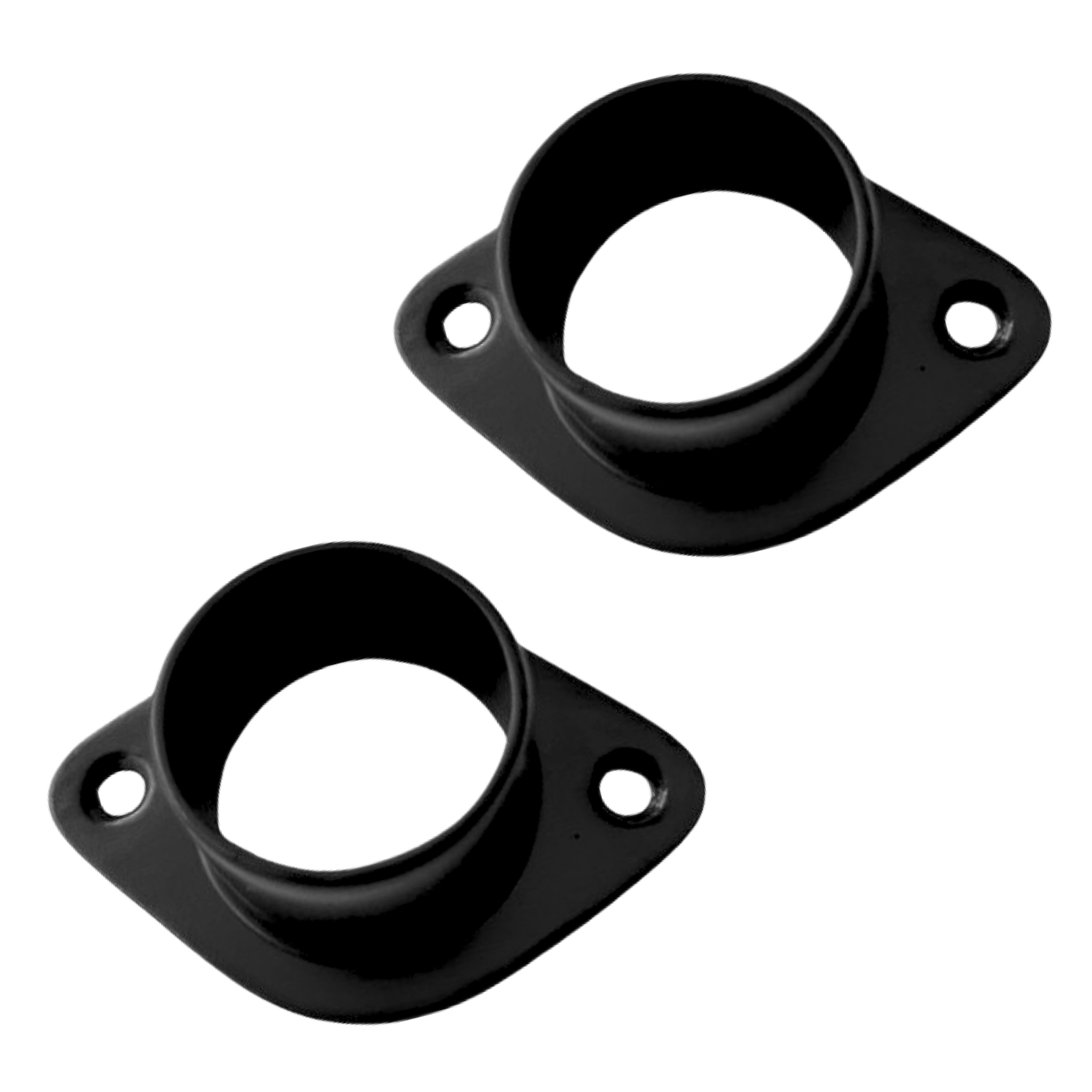 Brida Cocol Negro Mate Cerrada Tubo Redondo 1 Pulgada – Ferre Herrajes